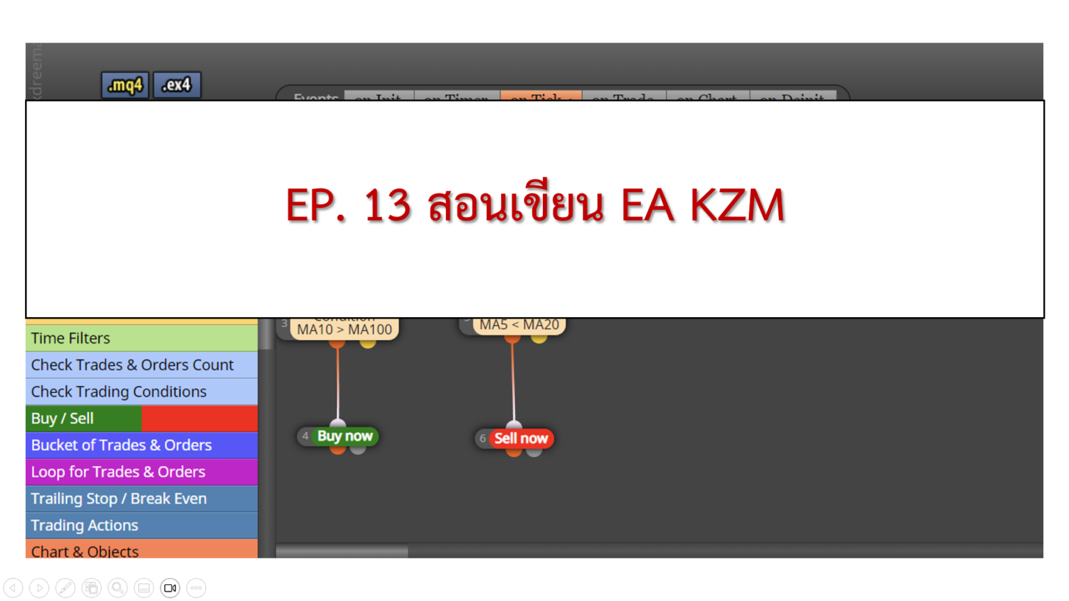 FXDreema คู่มือการใช้งาน วิธีใช้ fxdreema ภาษาไทย มี PDF - Forexduck