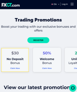 FXGT.com โบนัสฟรี 30 USD เงื่อนไขมีอะไรบ้าง - Forexduck